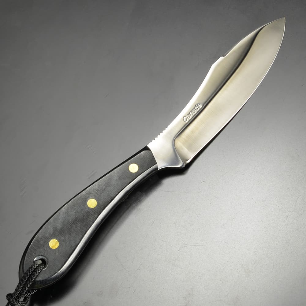 Grohmann スキナー Survival Knife ブラックリネンマイカルタ M4C