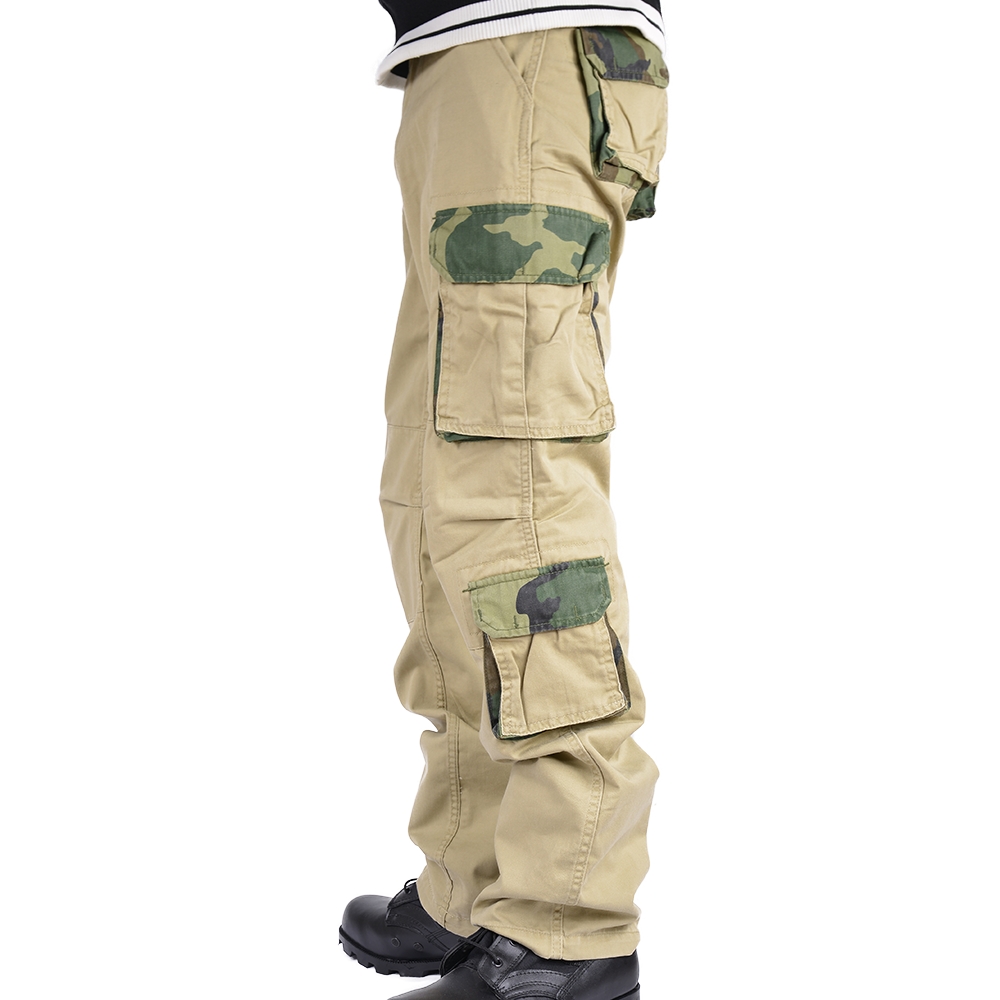 Rothco カーゴパンツ ビンテージ調 パラトルーパー 一部迷彩