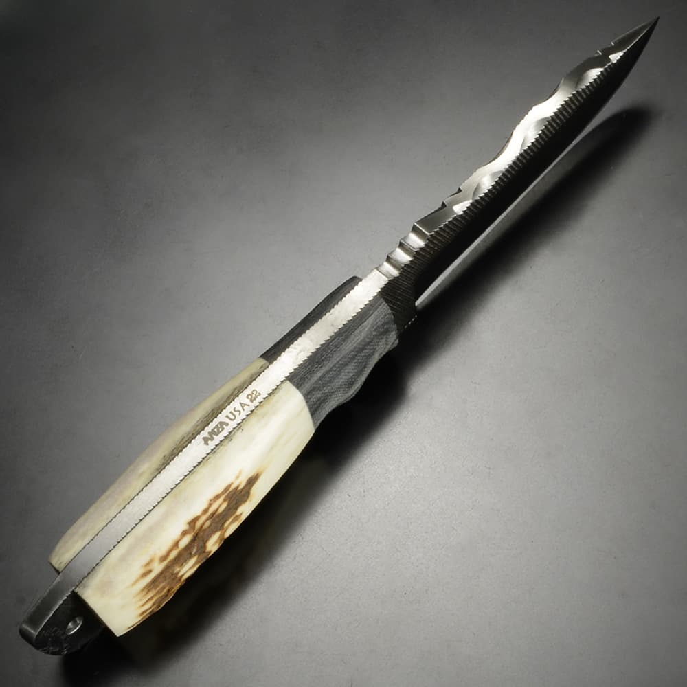 Anza スキナー Tracker エルク&マイカルタ AZTE レザーシース付属