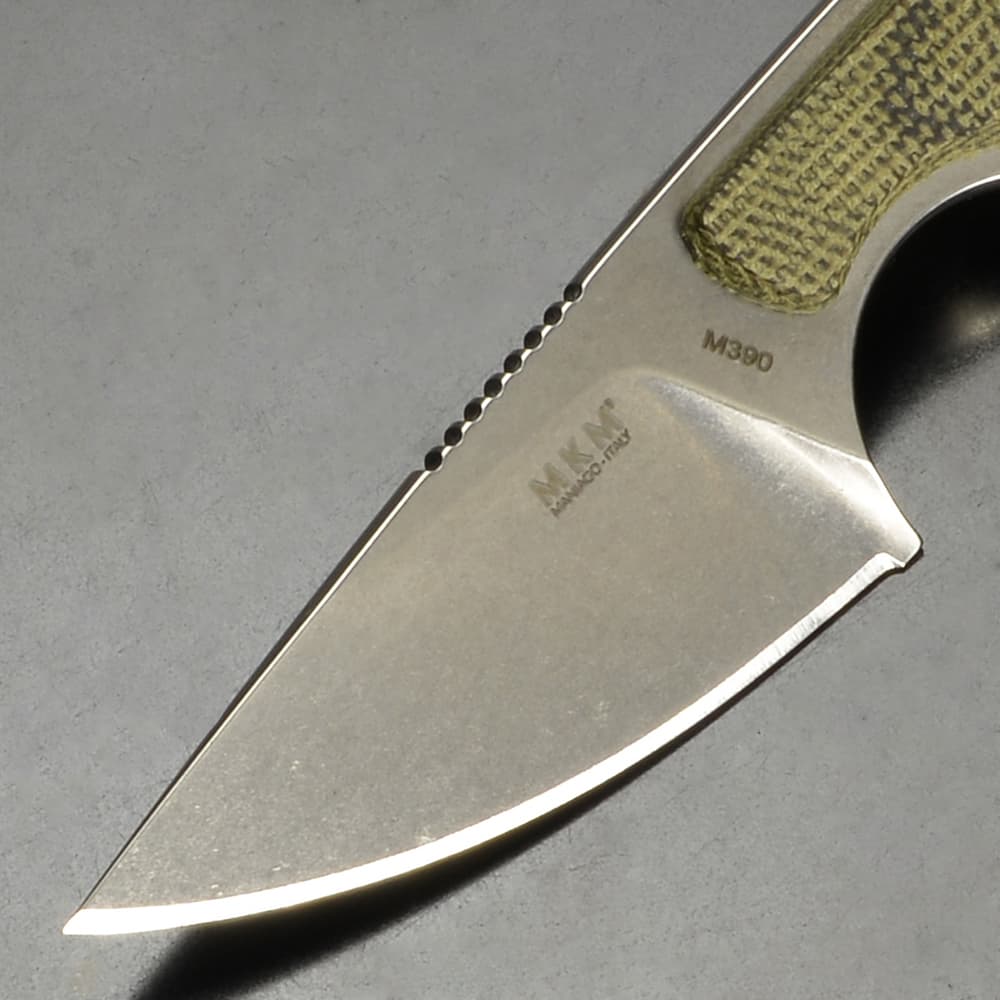 MKM アウトドアナイフ Mikro1 固定刃 グリーン MKMR01GC | ミリタリー